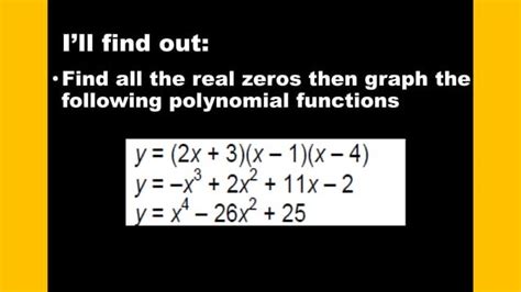 Graphing Polynomial Functions Grade 10 Pptx Computing Technology And Computing