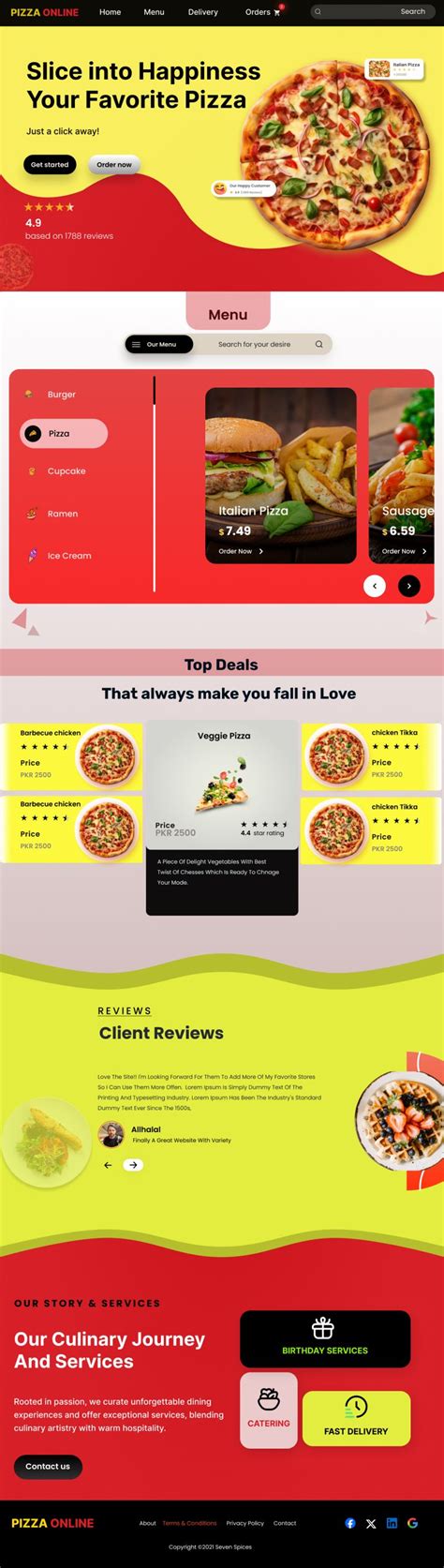 Hassan Ahmad On Linkedin Webdesign Uxui Feedbackneeded Pizzadesign