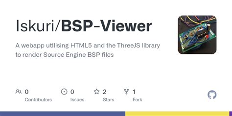 Github Iskuri Bsp Viewer A Webapp Utilising Html And The Threejs Library To Render Source