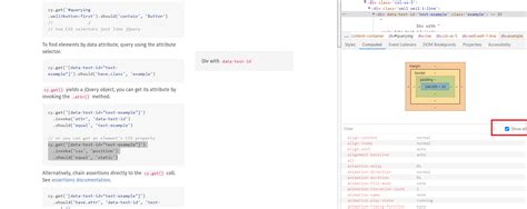 javascript how can i see property value which is used by the cypress