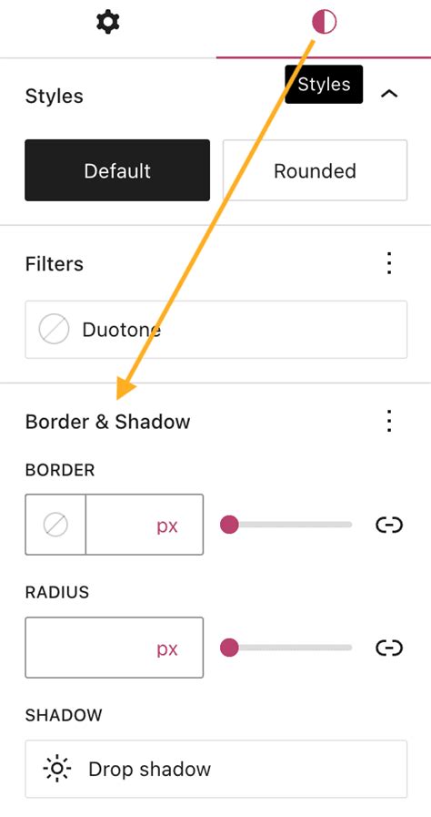 Border Shadow Settings WordPress Com Support