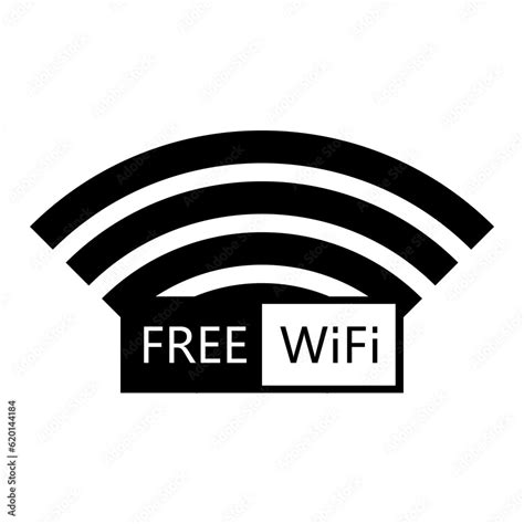 Wifi Black Icon Internet Connection Symbol Modern Icon For Apps And Websites Vector