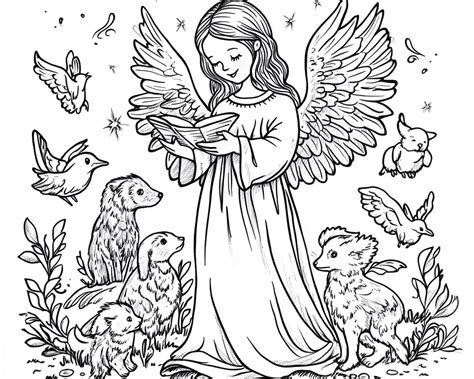 Darmowe Kolorowanki AnioŁ Do Druku I Pobrania