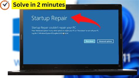 100 Fix Startup Repair Couldnt Repair Your Pc Error In Windows 1011 Youtube