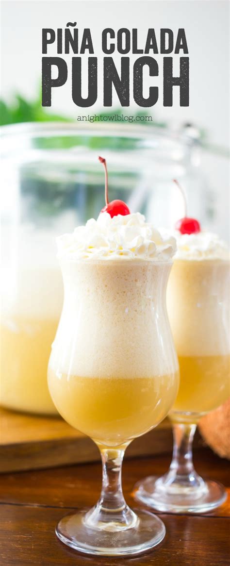 Piña Colada Rum Punch A Night Owl Blog