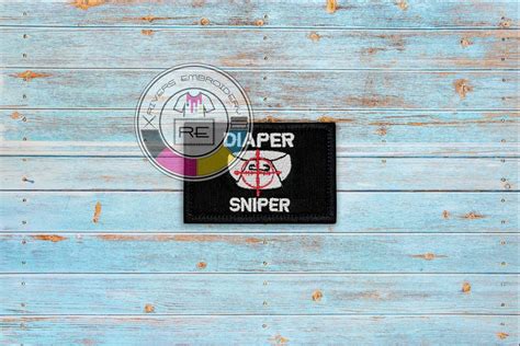 Tactical Dad Life Diaper Sniper Embroidered Patch 3x2 Inch Etsy