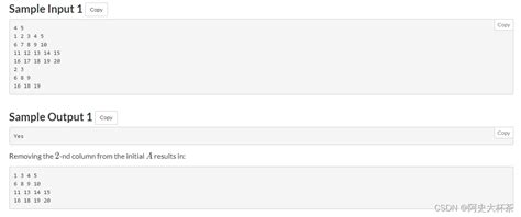 Atcoder Beginner Contest 264 C Matrix Reducingatcode264c题解 Csdn博客