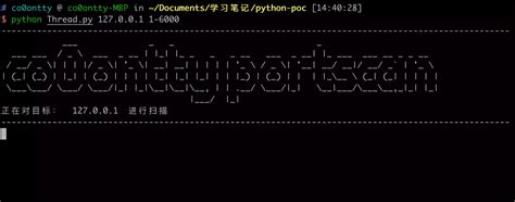 python 编写扫描器 co0ontty