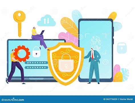 Technology Personal Computer Security Software Tiny Character Work