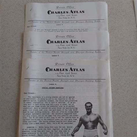 Other Charles Atlas Complete 12 Lessons Bodybuilding Courses Vintage