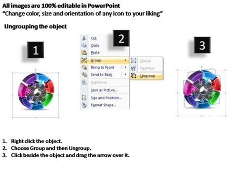 PowerPoint Template Business Interconnected Circular Chart Ppt Slides