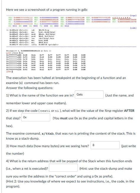 Here We See A Screenshoot Of A Program Running In Chegg