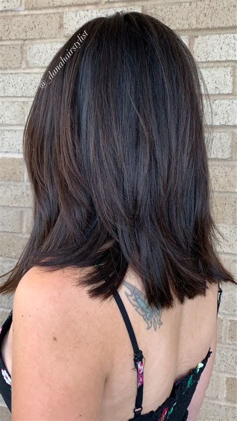 Layered Lob Shoulder Length Hair Cuts Shoulder Haircut Medium Hair Cuts