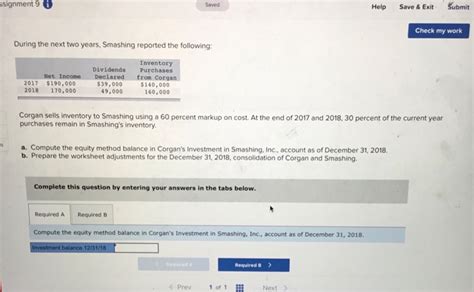 Solved Help Save And Exit Submit Ignment 9 6 Saved Check My