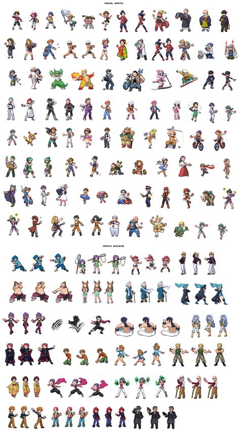 Pixel Arts How To Make Custom Pokemon Trainer Sprites Custom Pokemon