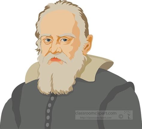 Italiian Scientist Astronomer Galileo Galilei Clipart Classroom Clip Art