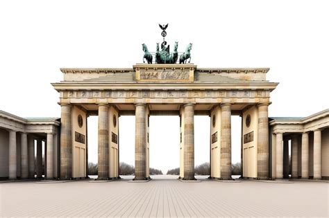 베를린39년대 랜드마크 브란덴부르크 문 프리미엄 사진
