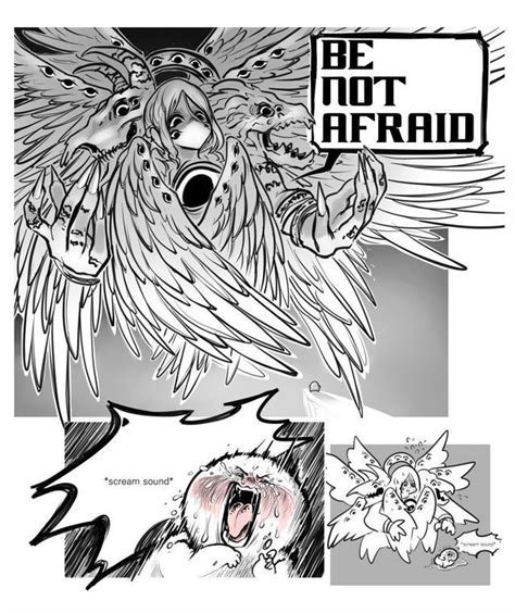 성경 구약에서 천사들이 두려워 하지말라고 하는 이유 그래피티 캐릭터 천사 판타지 그림