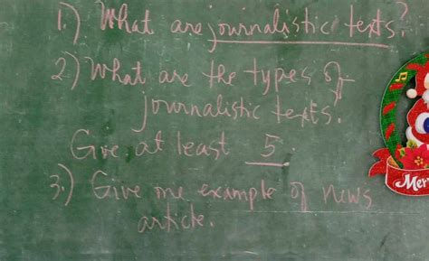 1 what are journalistic texts 2 what are the types of journalistic