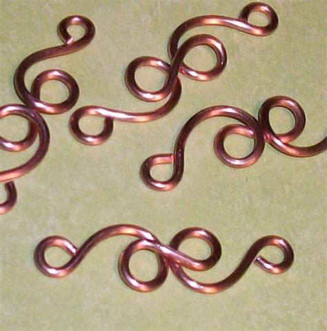 Copper Wire Loop Vine Link Etsy Diy Wire Jewelry Copper Wire Jewelry Wire Jewelry Tutorial