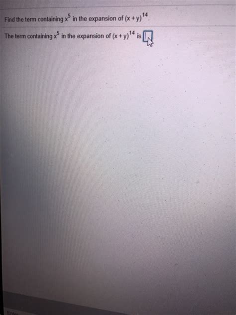 Solved Find The Term Containing X In The Expansion Of X Chegg Com