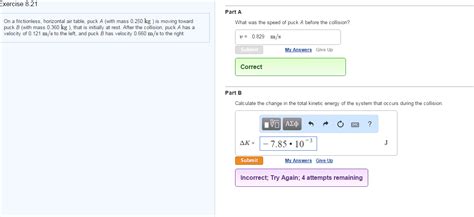 solved on a frictionless horizontal air table puck a with