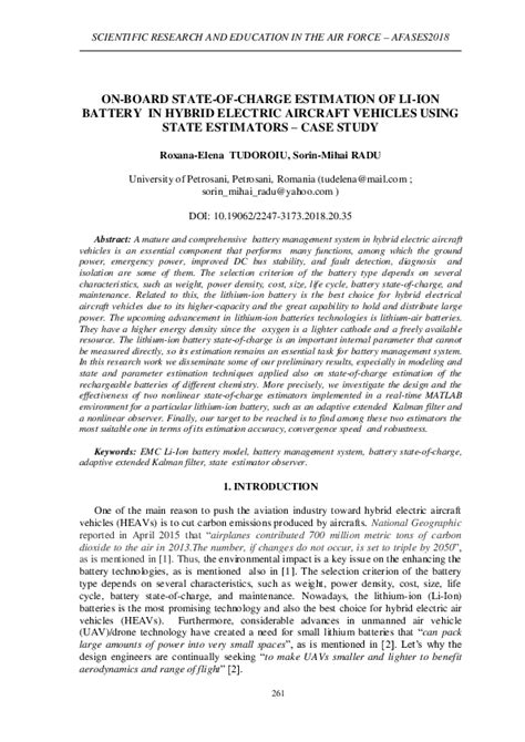 Pdf On Board State Of Charge Estimation Of Li Ion Battery In Hybrid