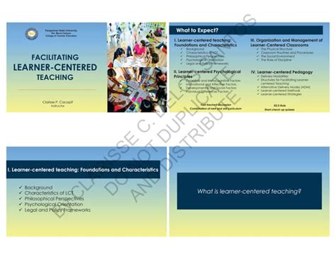 Learner Centered Teaching Ppt