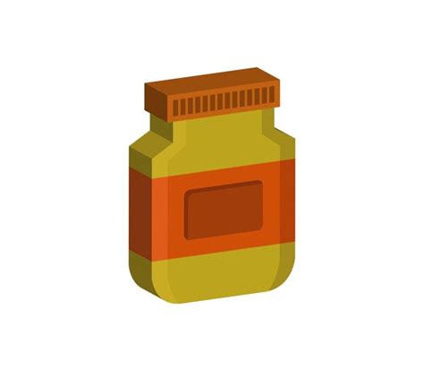 Premium Vector Threedimensional Jam Jar