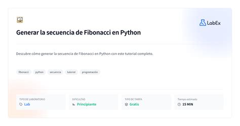 Aprende La Secuencia De Fibonacci En Python Labex