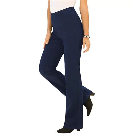 Roamans Womens Plus Size Tall Bootcut Comfort Stretch Jean