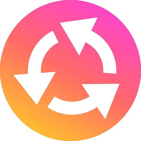 Three White Arrows Rotating Clockwise Forming A Continuous Cycle On A