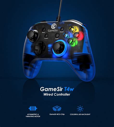 GameSir T4w USB Wired Gaming Controller Gamepad With Asymmetric And Vibrating Motor PC Joystick