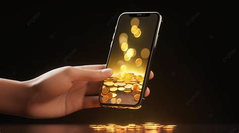 스마트폰 앱을 통한 송금 그림과 3d로 만든 반짝이는 금화가 있는 애니메이션 손 아이콘 은행 3d 지갑 3d 돈 3d 배경 일러스트 및 사진 무료 다운로드 Pngtree