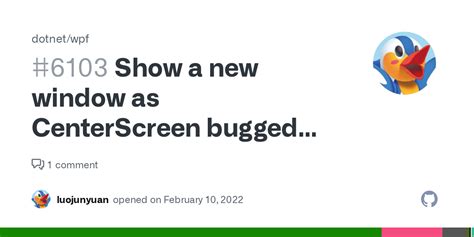 Show A New Window As CenterScreen Bugged With Dpi PerMonitorV At Second Screen Issue