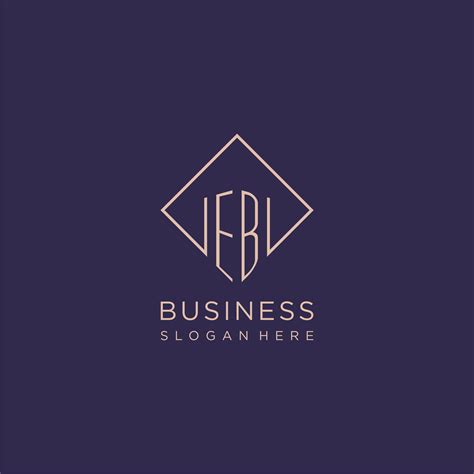 Initials Eb Logo Monogram With Rectangle Style Design 27933938 Vector Art At Vecteezy