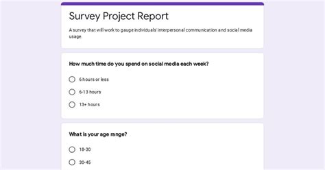 Survey To Determine Social Media Usage And Level Of Interpersonal