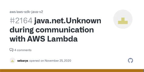 Unknownhostexception During Communication With Aws Lambda · Issue 2164 · Awsaws Sdk