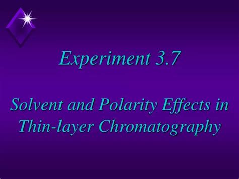 Solvent In Chromatography Experiment At Andrew Gillan Blog