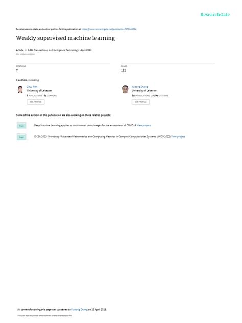 Weakly Supervised Learning Pdf