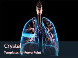 PowerPoint Template Illustration Human Body Respiratory System Bgadcybcd
