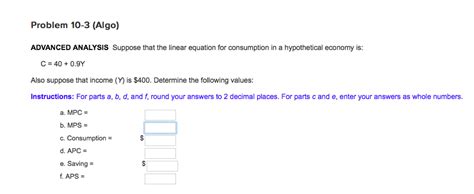 Solved Advanced Analysis Suppose That The Linear Equation