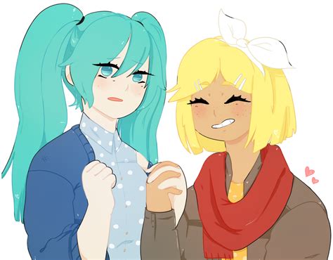 Miku X Rin By Frostyskeleton On Deviantart