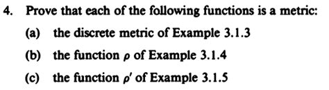 Solved 4 Prove That Each Of The Following Functions Is A Chegg Com