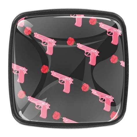 4 Pcs Square Cabinet Handle Cupboard Knob Drawer Pulls Handle Girl