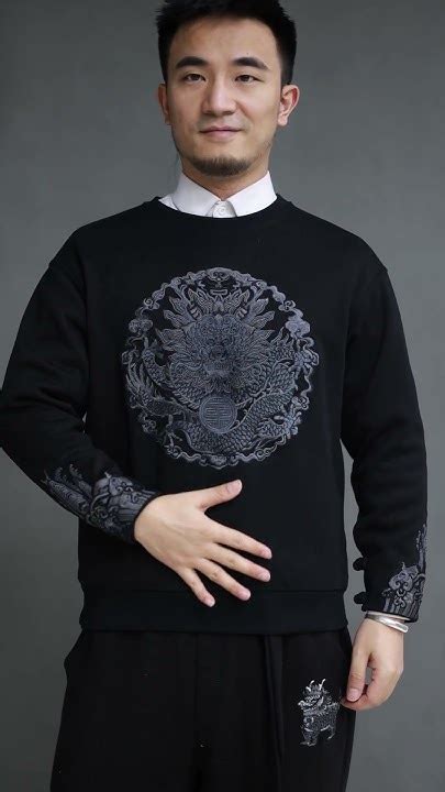 黑色麒麟卫衣国潮产品展示最帅刺绣服装 Fashion Chinafashion Diy Chicfashion Youtube