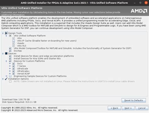 Amd Unified Installer 20231 Product Install Vitis Would Not Allow If