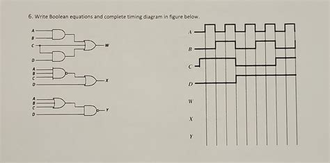 Solved 6 Write Boolean Equations And Complete Timing