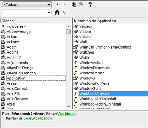 Uso De Las Macros Eventos En VBA