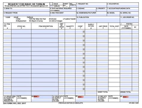 Da Form 3161 Fillable Word Fillable Form 2024